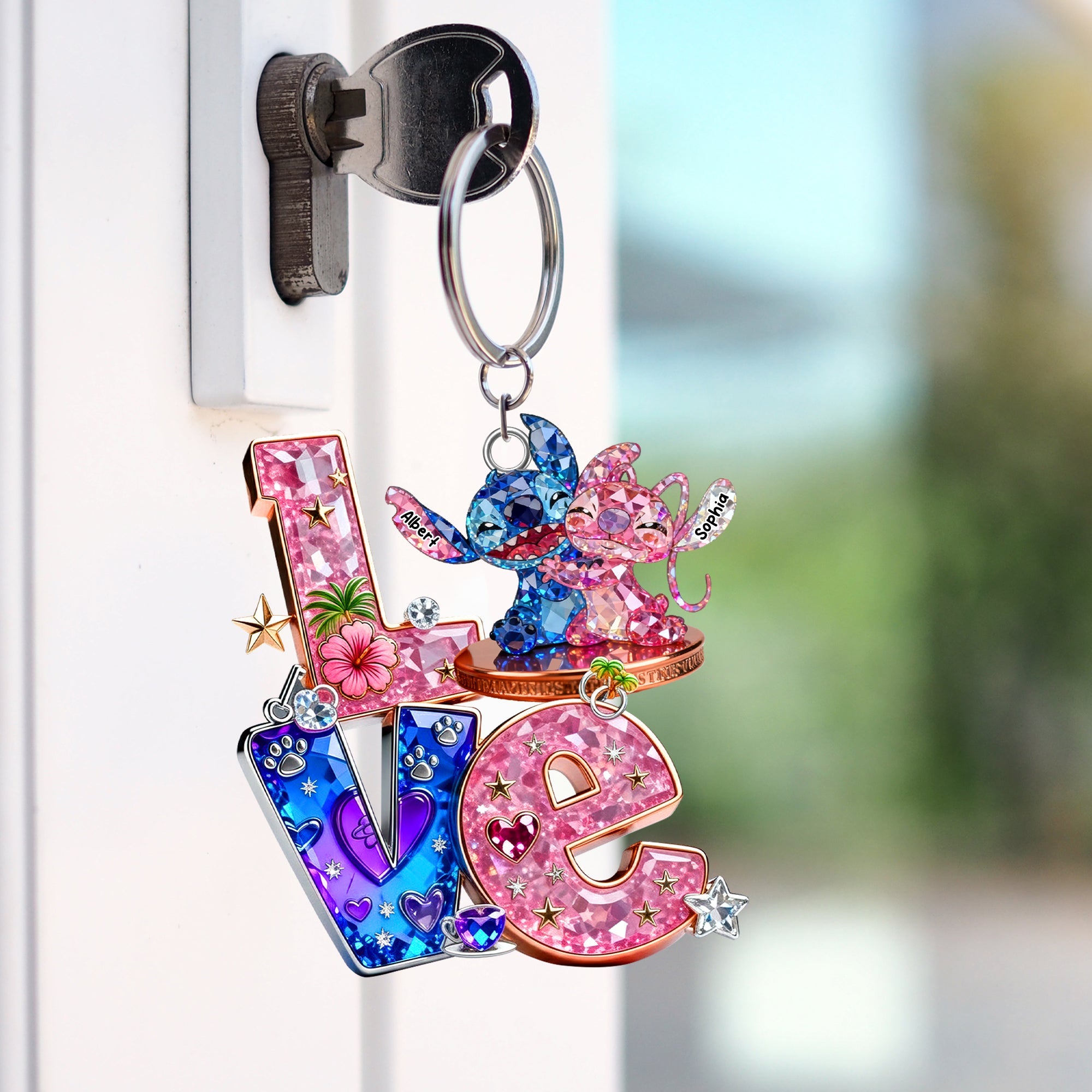 Cute Couple Acrylic Keychain – Personalized Gifts For Couple designed ...