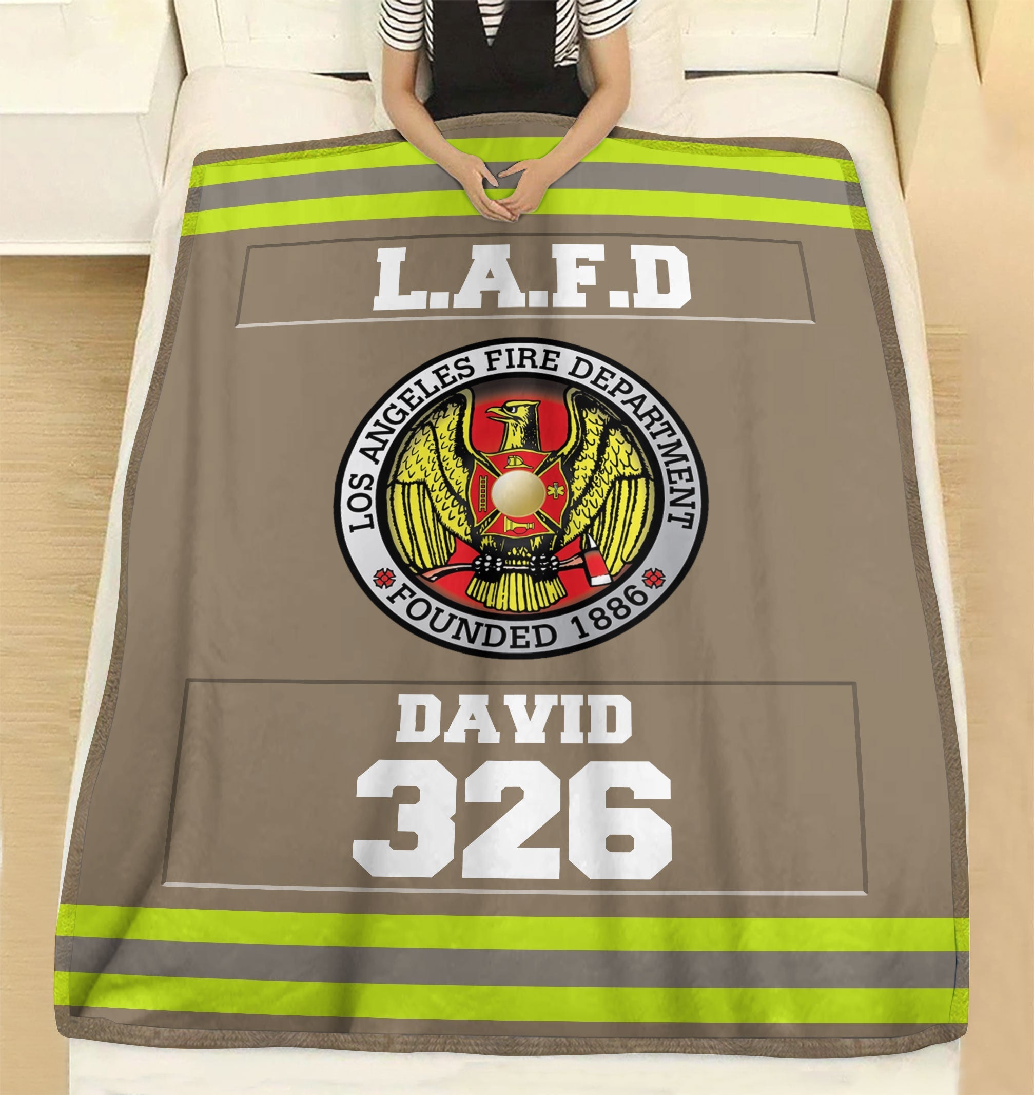 Fire Department Blanket - Custom Fire Station Logo Gifts For ...
