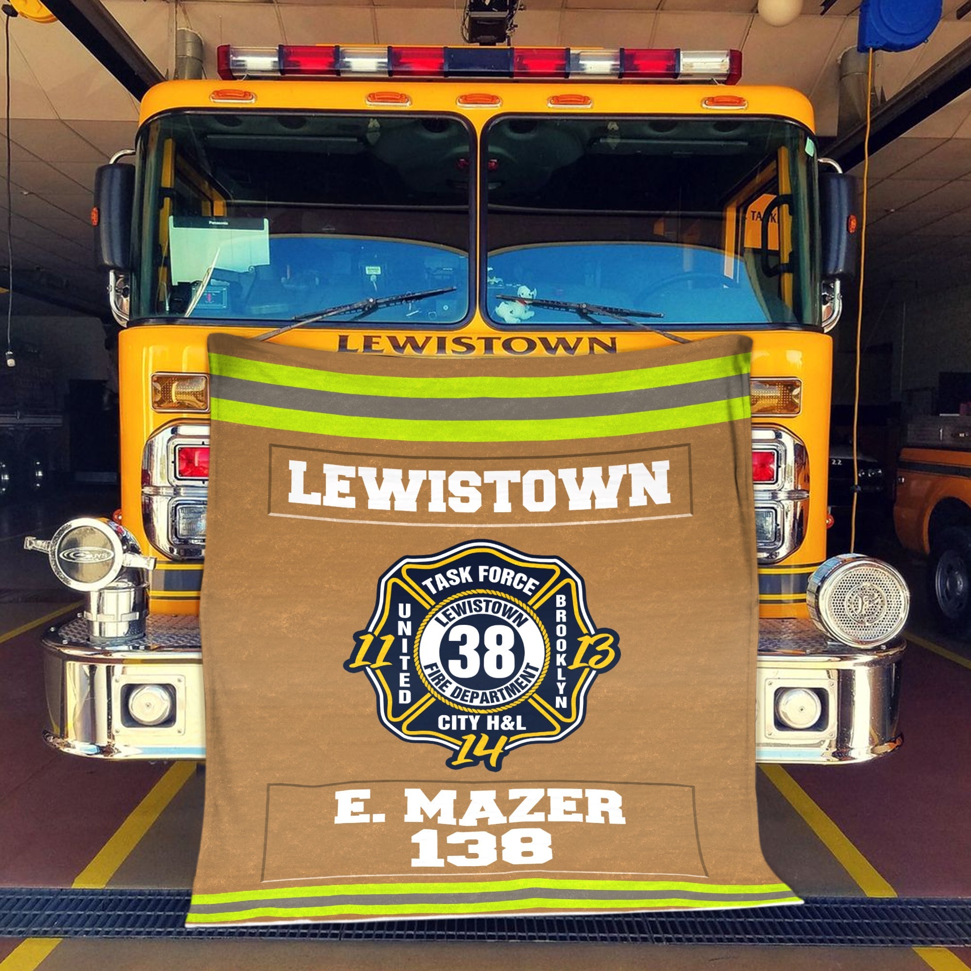 Fire Department Blanket - Custom Fire Station Logo Gifts For ...